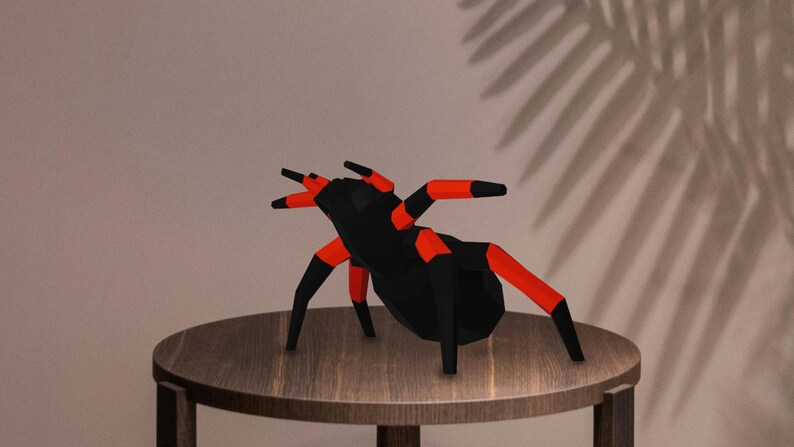 Spider Papercraft 3D to Print – Pdf Svg Dxf Template – DIY Halloween or ...