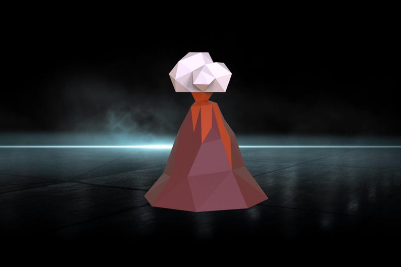 3D Volcano Papercraft for Kids – Printable PDF Template – Fun ...