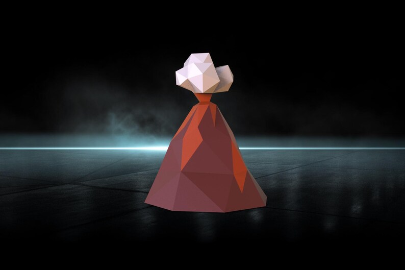 3D Volcano Papercraft for Kids – Printable PDF Template – Fun ...