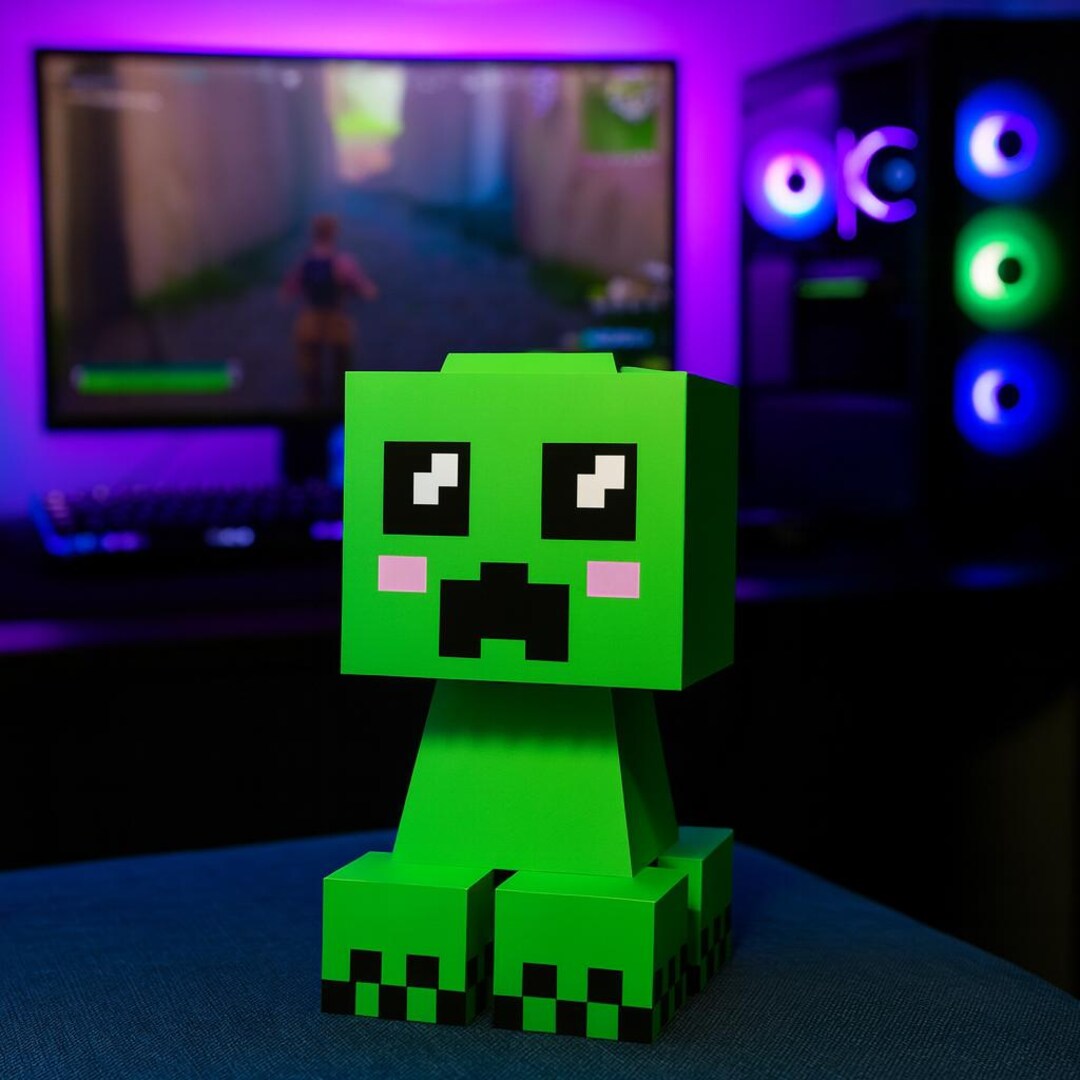 Creeper Papercraft 3D to Print – PDF SVG DXF Model – Minecraft Paper ...