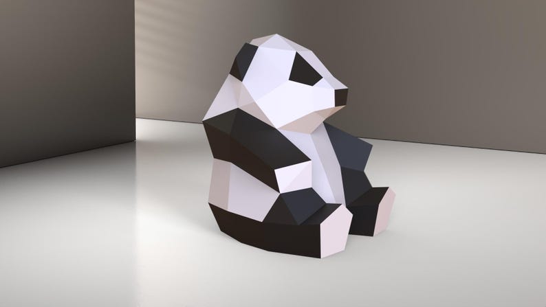 3D Panda Papercraft for Kids – Printable PDF Template – Fun DIY Family ...
