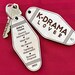 Custom K-drama Keychain Retro Hotel Style Personalized Engraved Wood ...