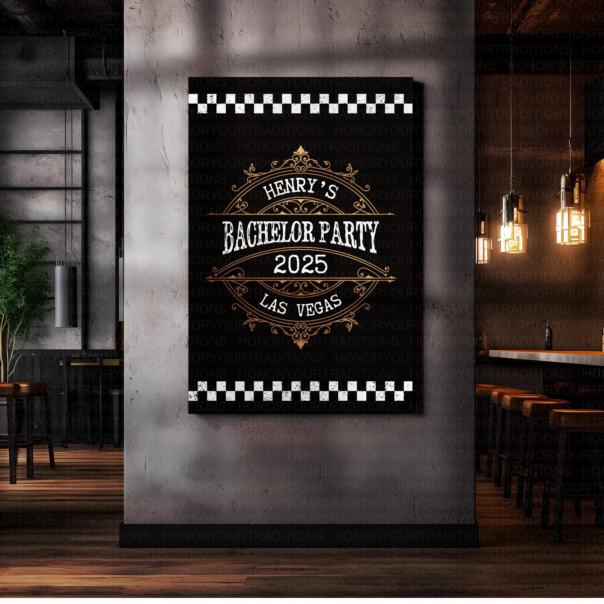 Bachelor Party Sign Whiskey Logo Template Editable Whiskey Themed Party ...