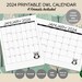 2024 Printable Owl Calendar, 2024 Monthly Calendar, Instant Download ...