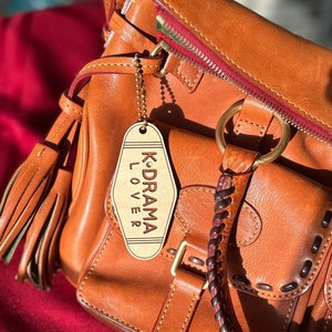 Custom K-drama Keychain Retro Hotel Style Personalized Engraved Wood ...