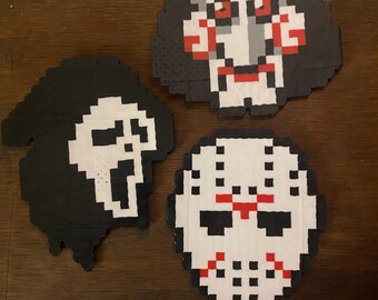 Ghostface Perler Bead - Etsy UK