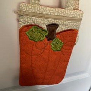 Pumpkin Purse Shoulder Bag Zipper Bag Handmade Purse Orange Quilted - Etsy