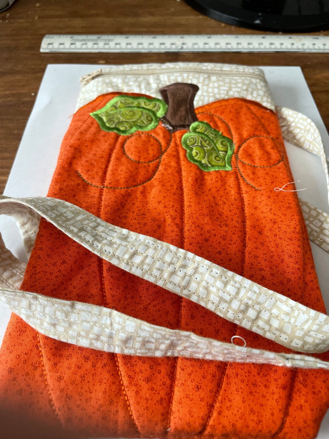 Pumpkin Purse Shoulder Bag Zipper Bag Handmade Purse Orange Quilted - Etsy