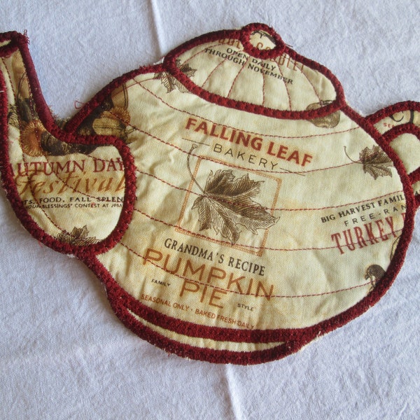 Teapot Applique - Etsy