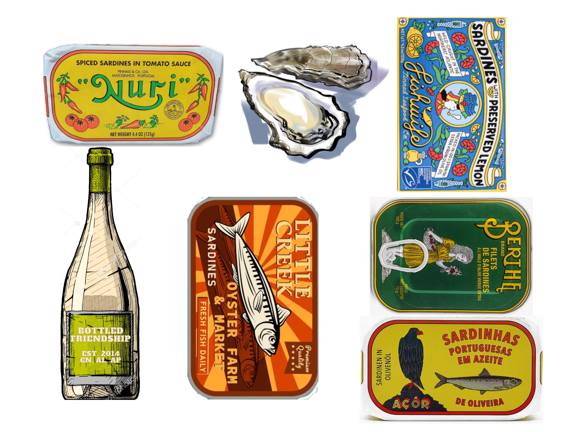 Customizable Tinned Fish Art Print - PNG - Etsy