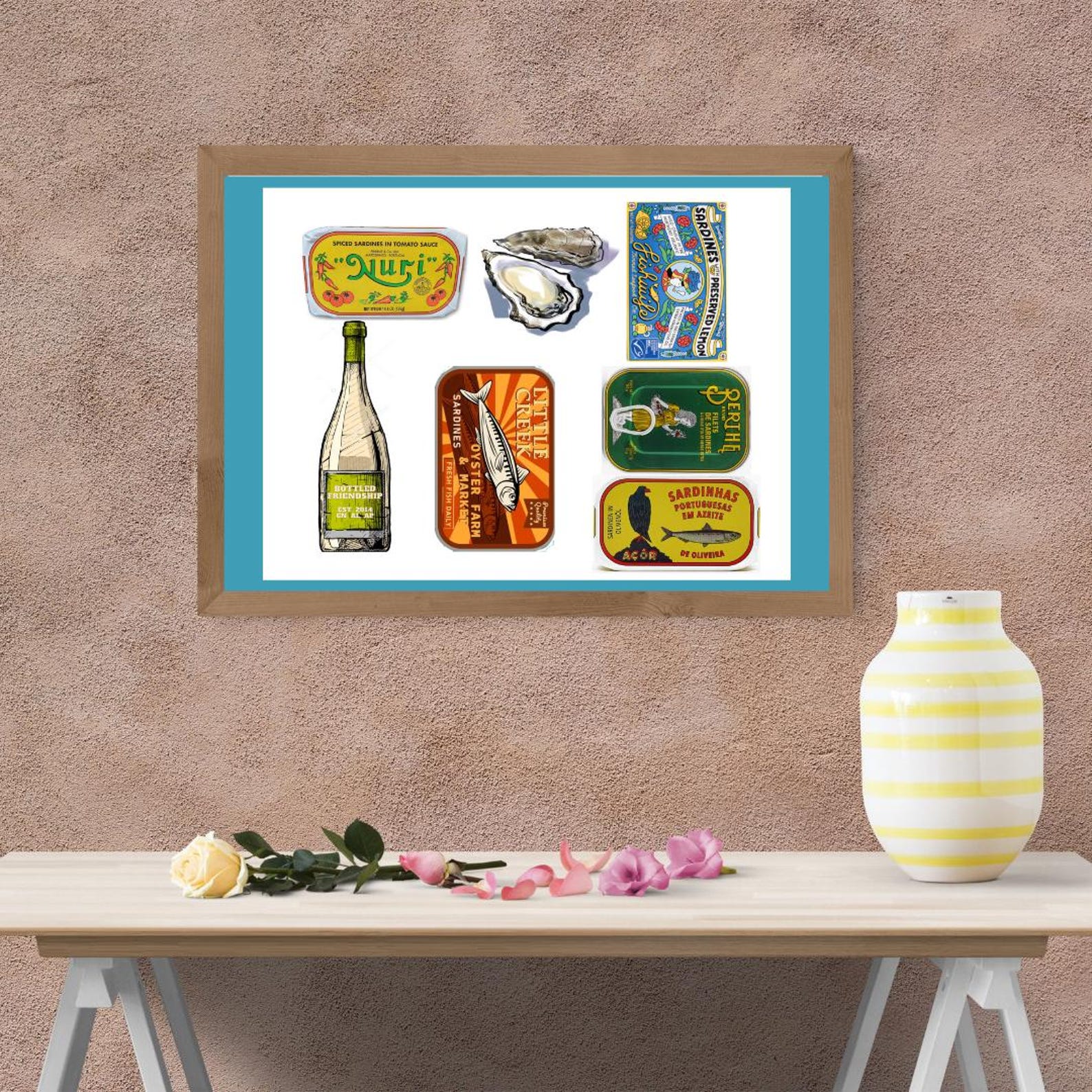 Customizable Tinned Fish Art Print - PNG - Etsy