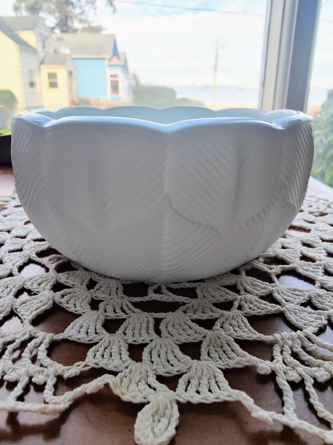 Vintage Kaiser M. Frey White Satin Bowl - Etsy