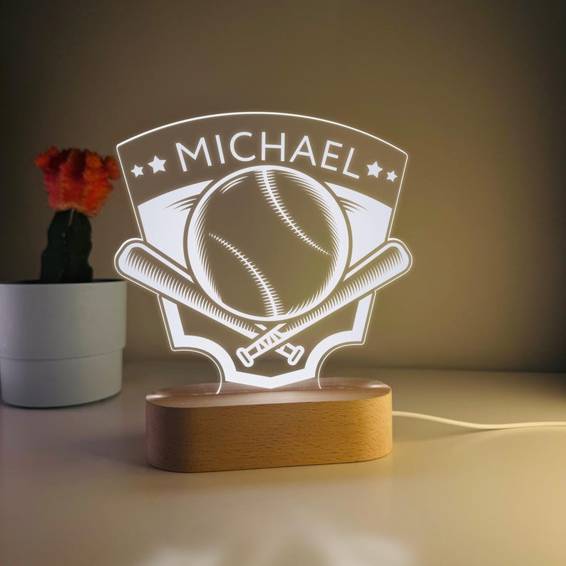 Custom Basketball LED Night Light – Personalized Gift for Fans ...