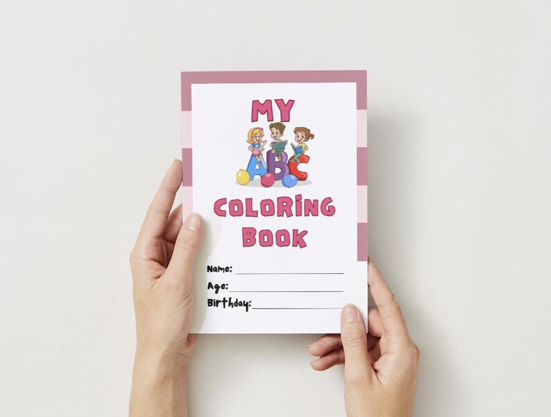 ABC Themed Coloring Pages for Kids Animal Alphabet Learning Activity ...