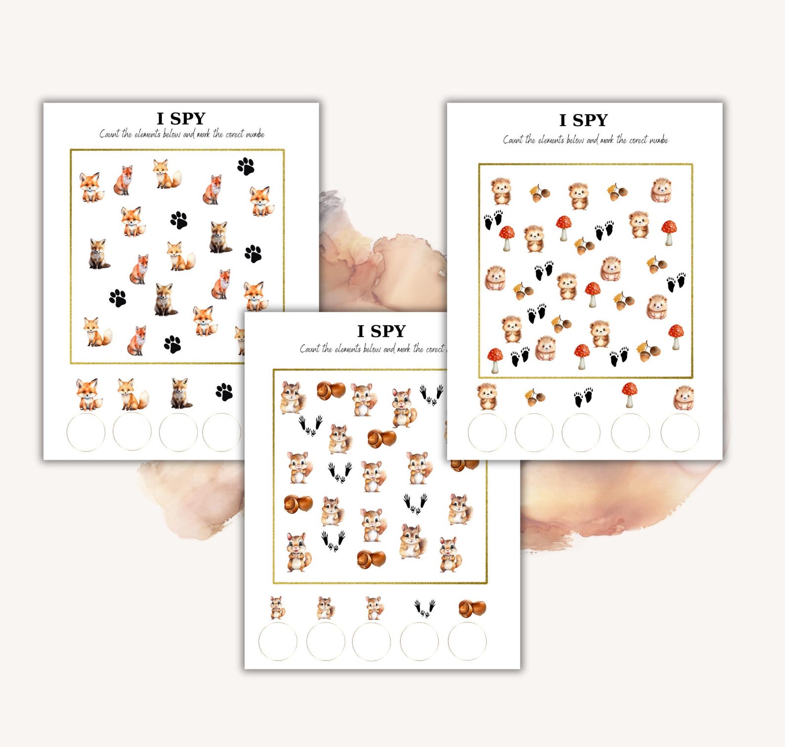 I Spy Printable Activity Sheets, Printable Activities for Kids, I Spy ...