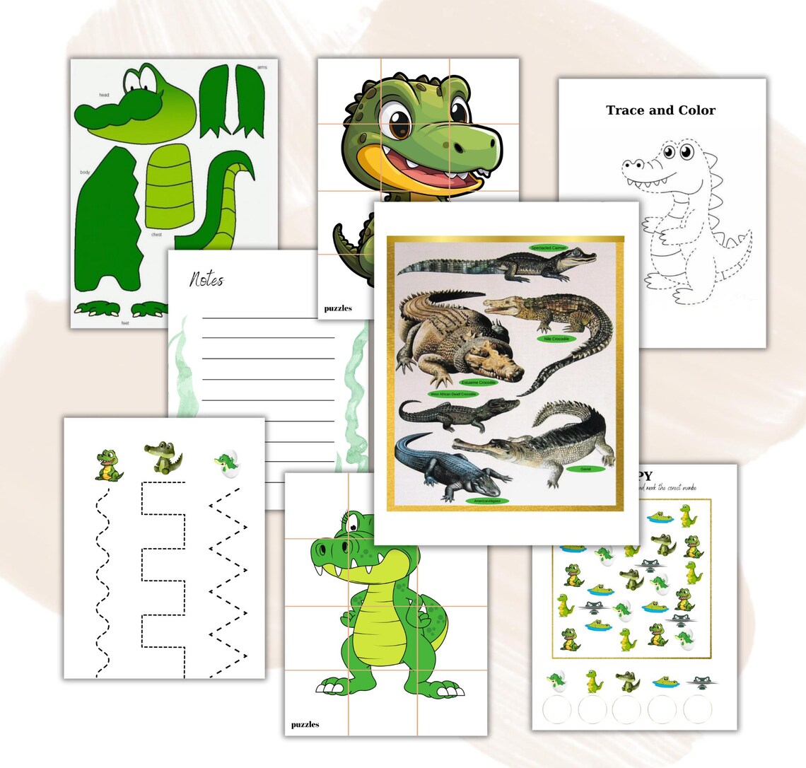 CROCODILE Unit Study, Life Cycle, Anatomy, Nature Study, Science ...