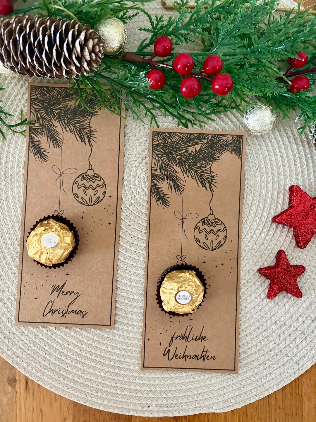Ferrero Rocher Christmas Printable | Last Minute Gift | Merry Christmas ...