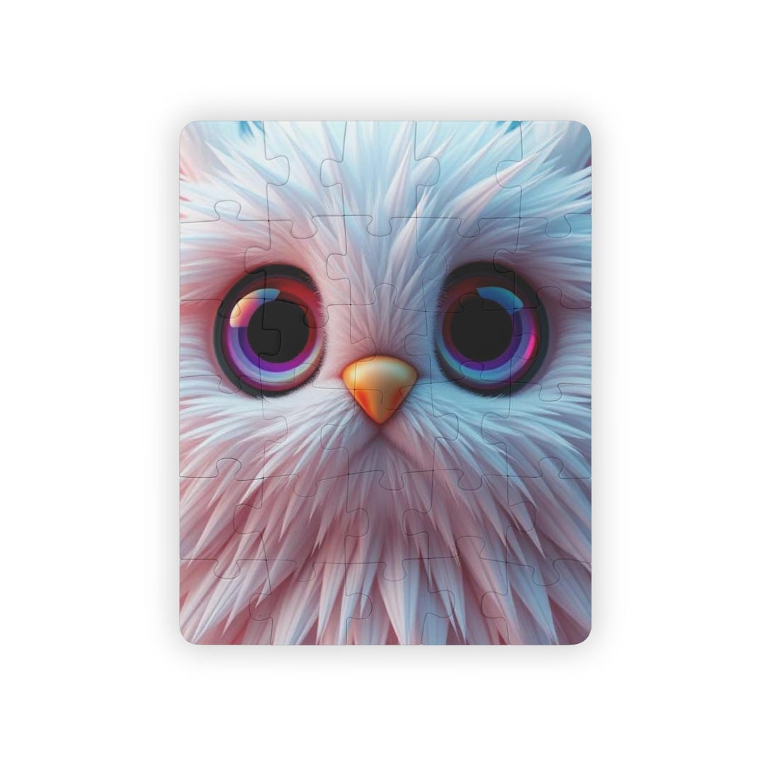 Fuzzy Bird Kids Puzzle | 30-piece Laminated Chipboard | KIDOS MOD - Etsy