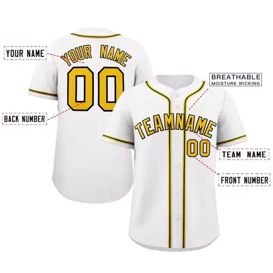 Fashion Custom Baseball Uniforms Choose Your Own Name and Number - Etsy