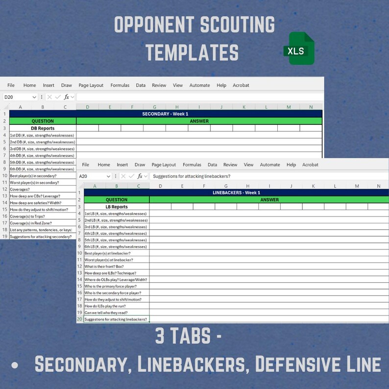 Football Coaching Bundle - Offense - Etsy