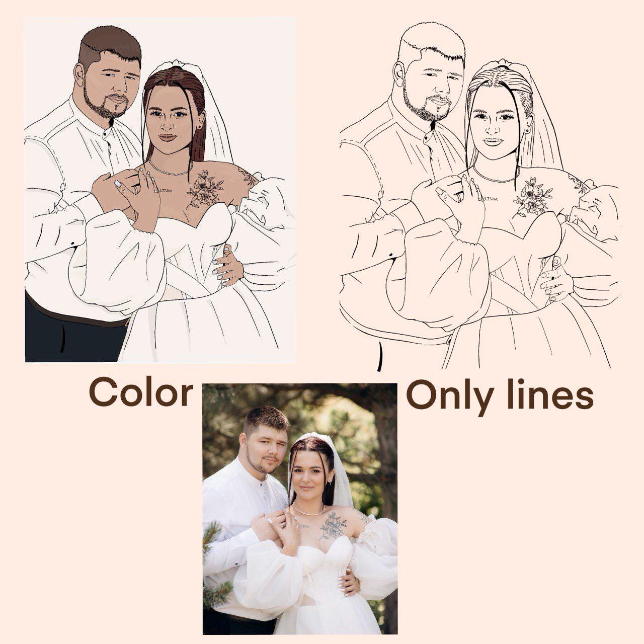 Custom Line Drawing, Minimalist Illustration, Personalised Line Art ...