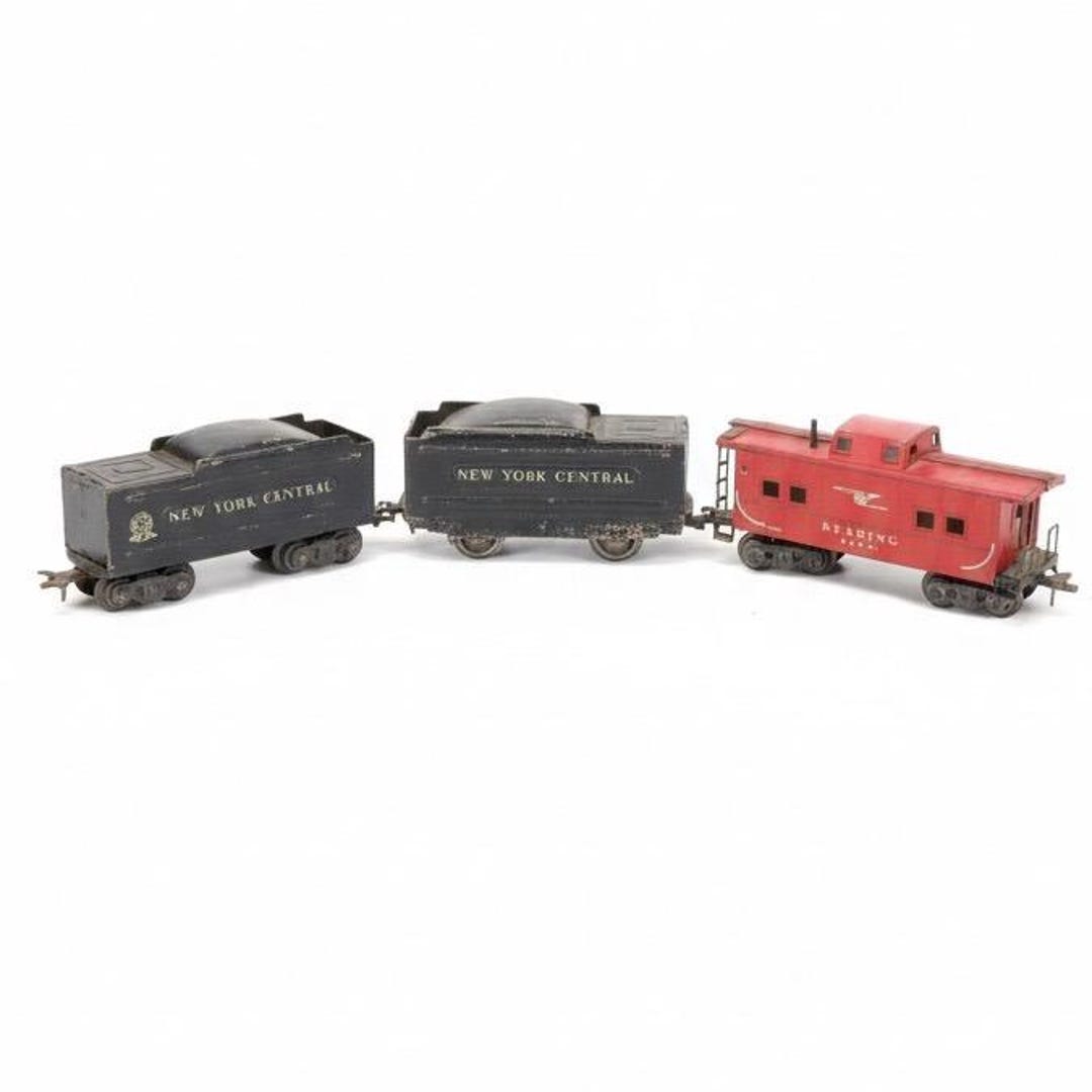 Marx Toys Mar Line Pressed Steel Toy Train Cars 92812 NY Central ...