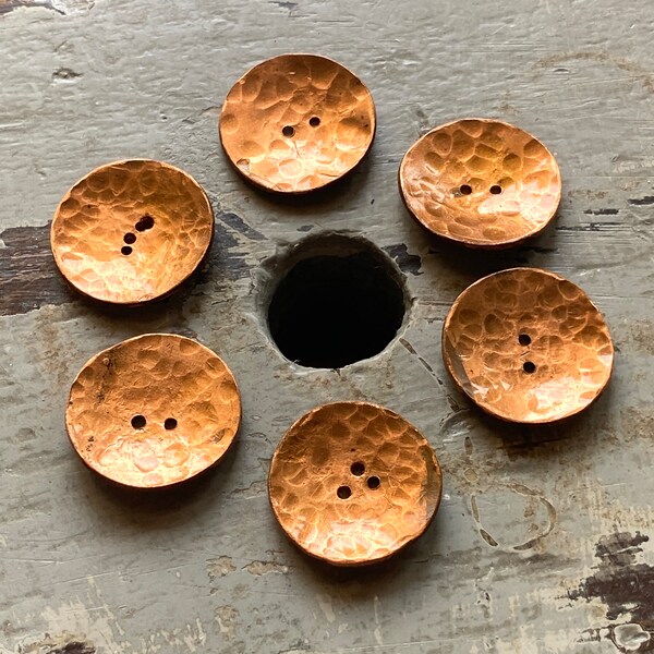 Copper Buttons - Etsy