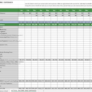 Balance Sheet Template • Google Sheets Financial Statement • Accounting ...