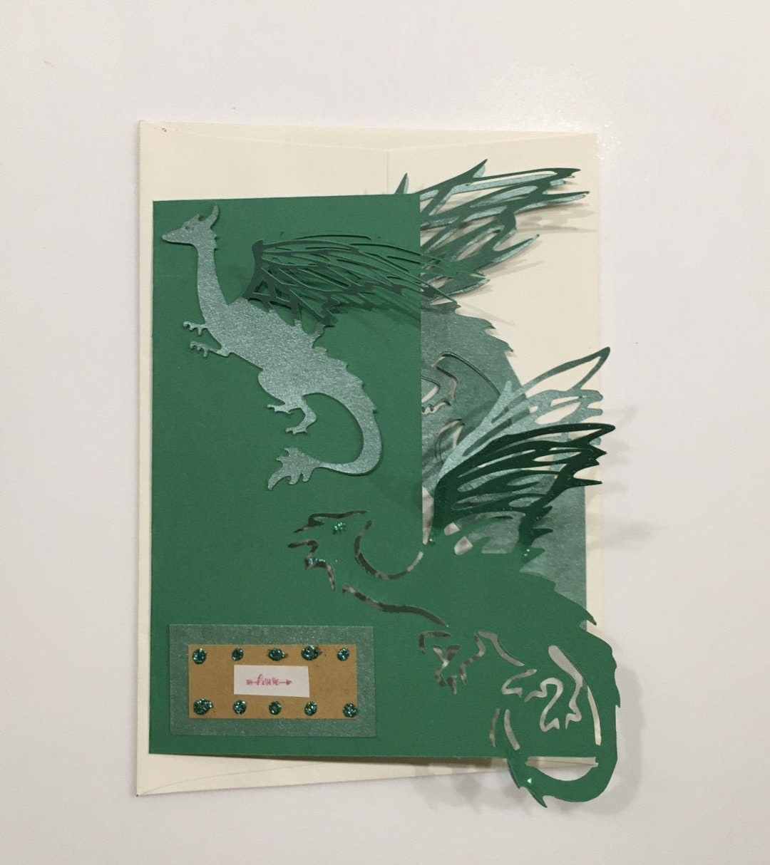 Dragons Greeting Card 3D Personalized Greeting Card Unique, Beautiful ...