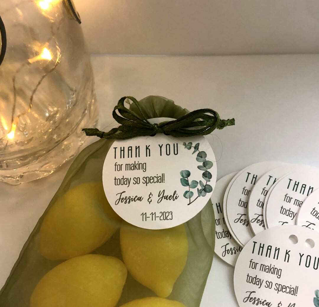 20 Round Gift Tags / Favor Tags / Special Event Favor Thank You Tags ...