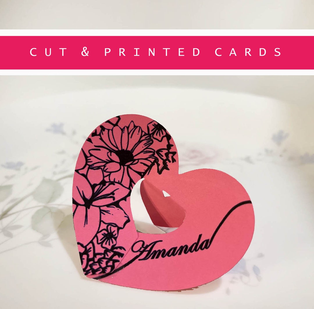 Laser-cut Heart Place Cards – Elegance in Every Detail for ...
