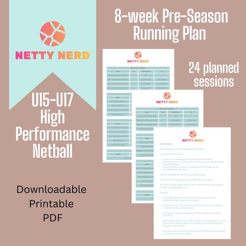 U15-U17 High Performance Pre-season Netball Running Program ...