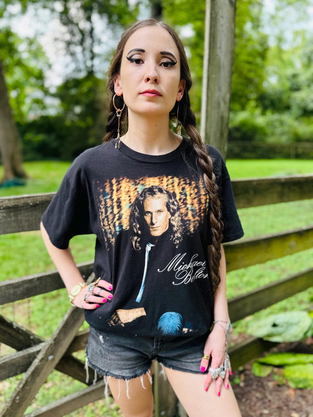 Large | 1994 Vintage Cotton Michael Bolton World Tour Single Stitch ...