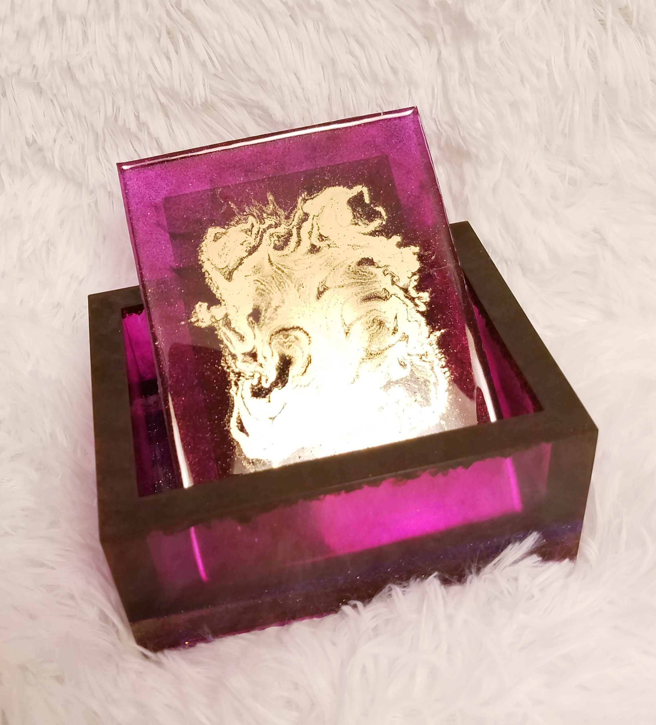Purple Trinket Box With Lid, Jewelry Box, Gift Box, Stash Box - Etsy