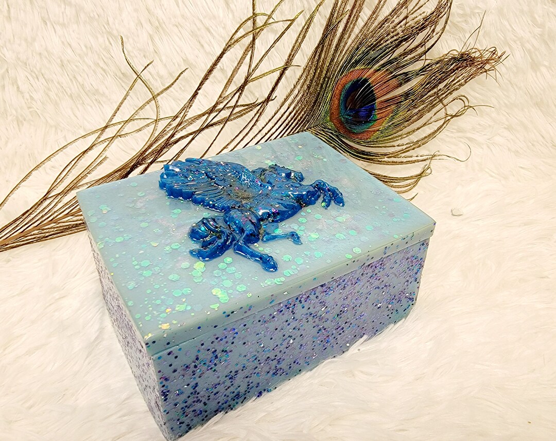 Pegasus Trinket Box With Lid Jewelry Box Gift Box Stash Box - Etsy