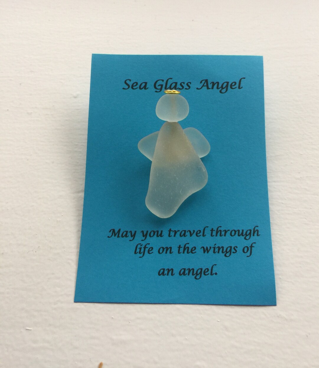 Sea Glass Angel Pin Brooch, Life on Wings of an Angel Beach Glass ...