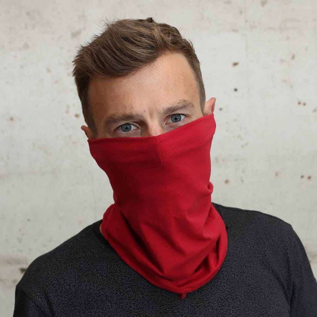 Red Assassin Ninja Dust Mask Snood Tube Gaitor Techwear Festival ...