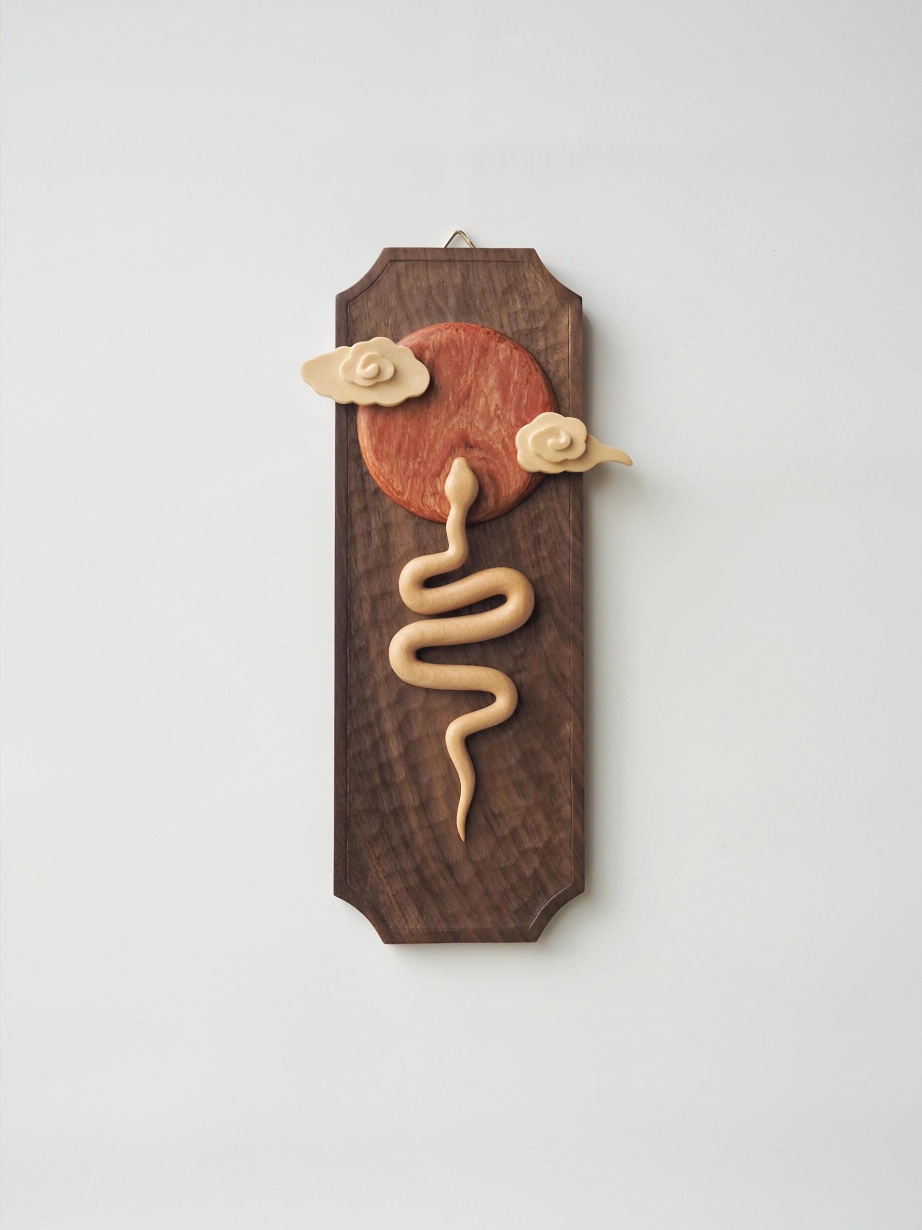 Handmade Wooden Snake Art Wall Decoration Ornaments,snake Living Room ...