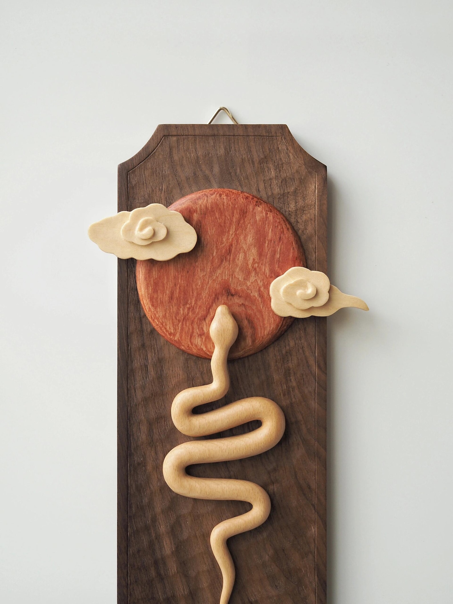 Handmade Wooden Snake Art Wall Decoration Ornaments,snake Living Room ...