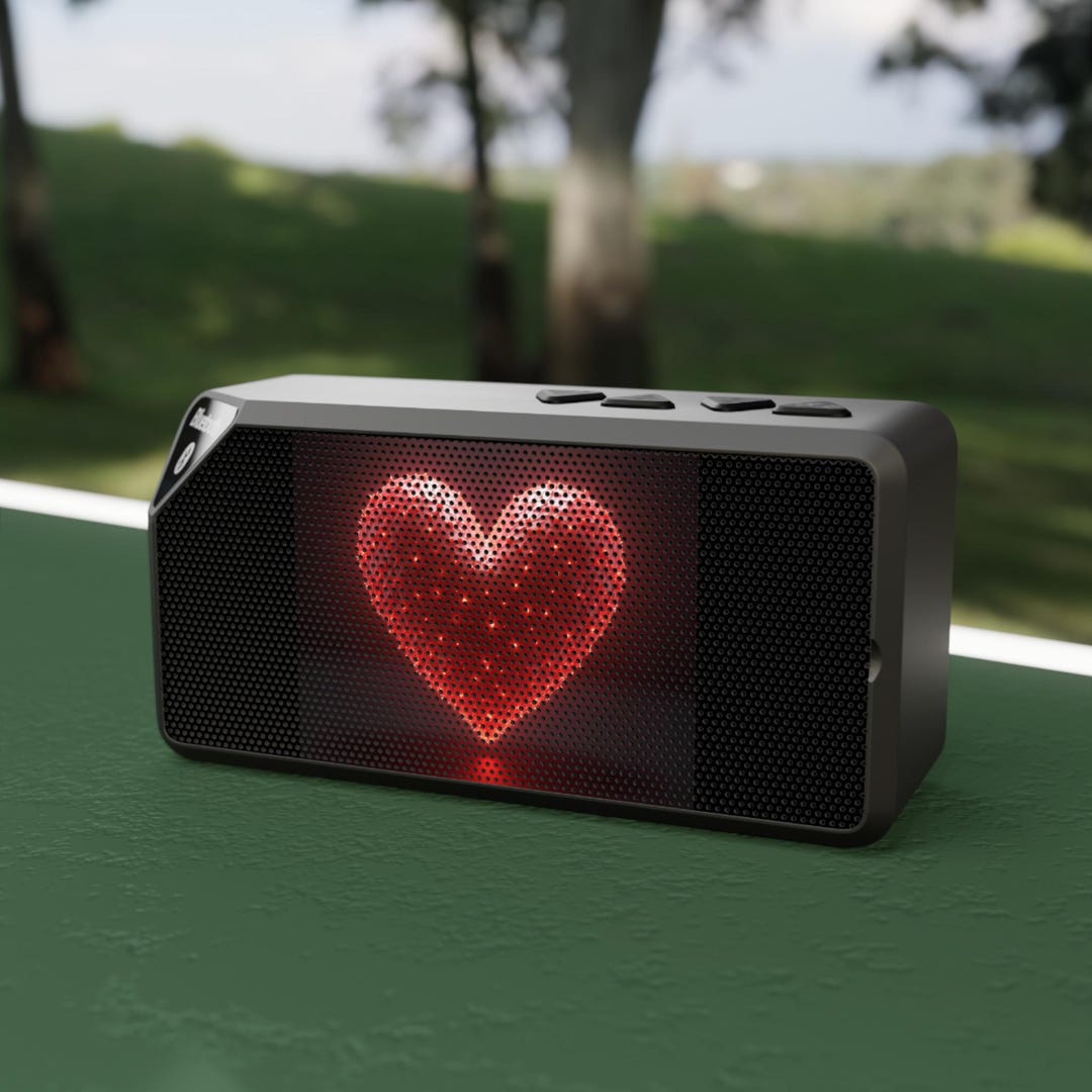 Jabba Bluetooth Speaker - Heart Design Portable Sound System, Wireless ...