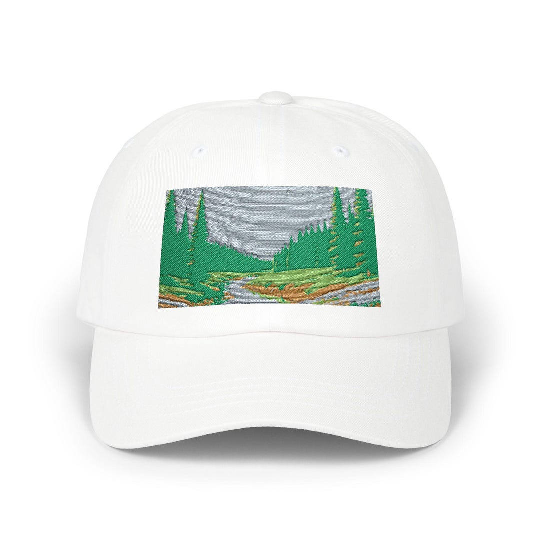 Nature Scene Classic Dad Cap, Relaxed Fit Hat, Outdoor Gift, Vintage ...