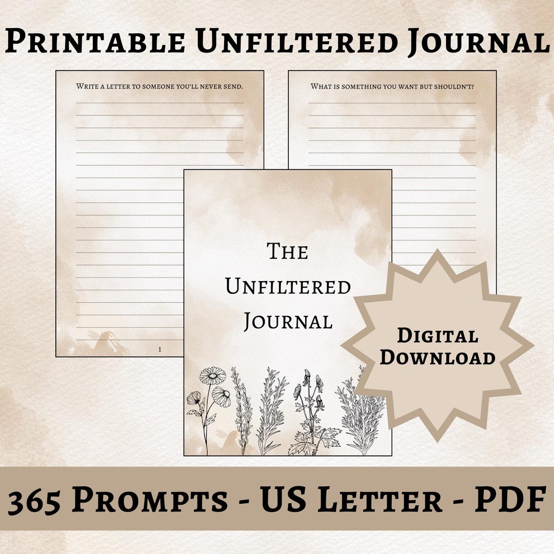 365 Unfiltered Journal Prompts: Daily Writing for Self-discovery ...