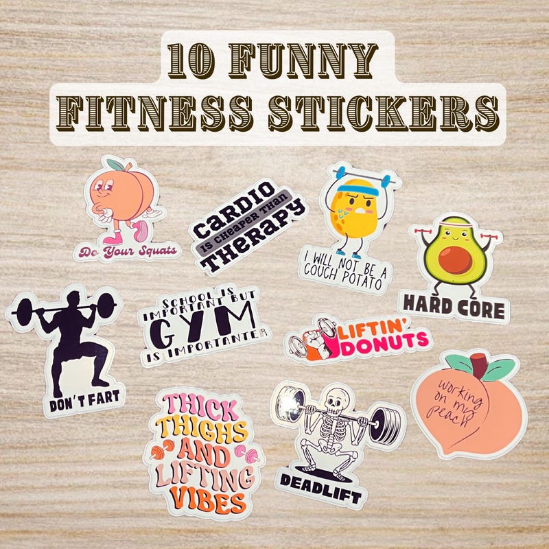 Workout Stickers - Etsy