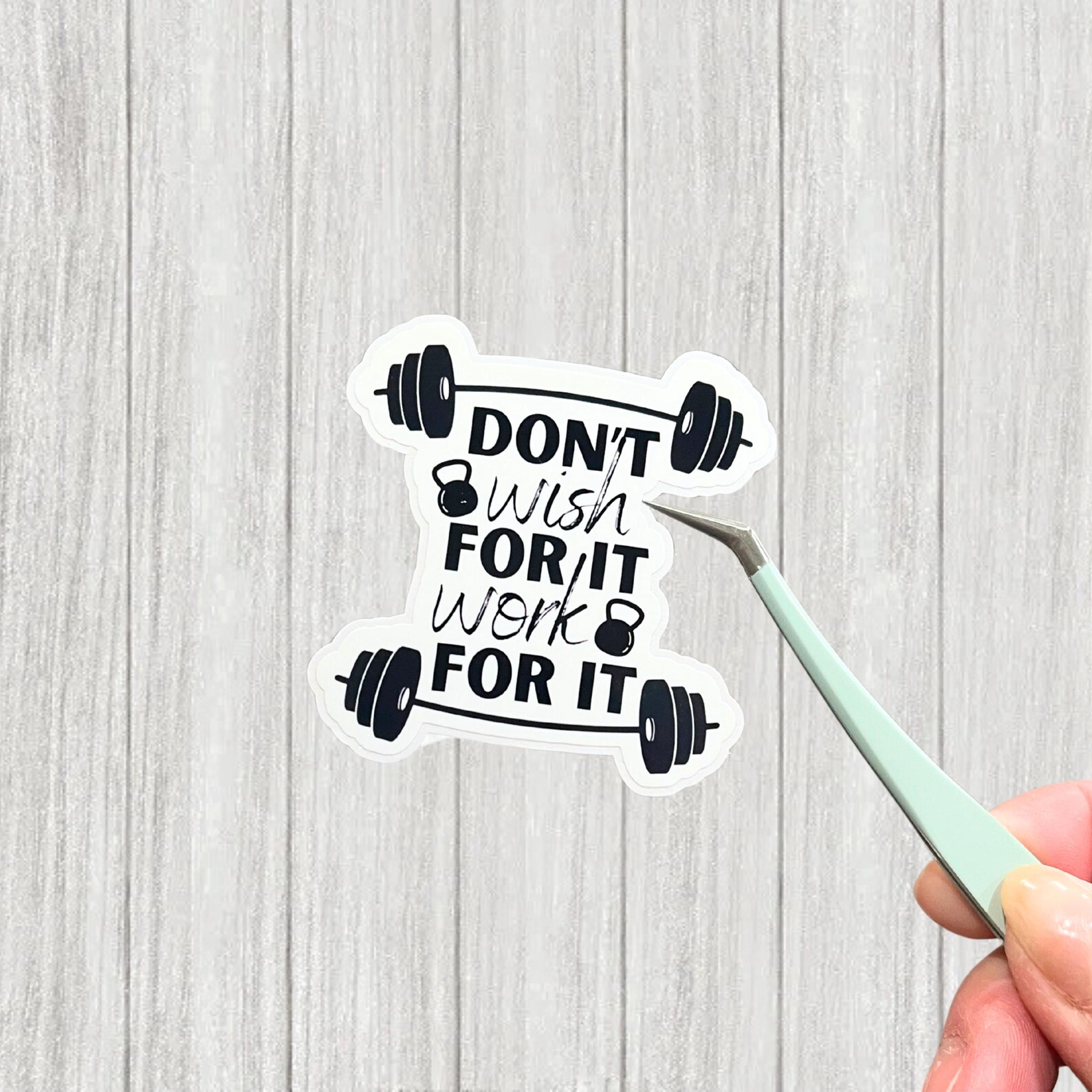 Motivational Fitness Stickers Set #1, Gym Stickers, Workout Stickers (9 ...