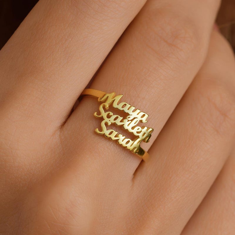 Custom Name Engagement Ring - Etsy