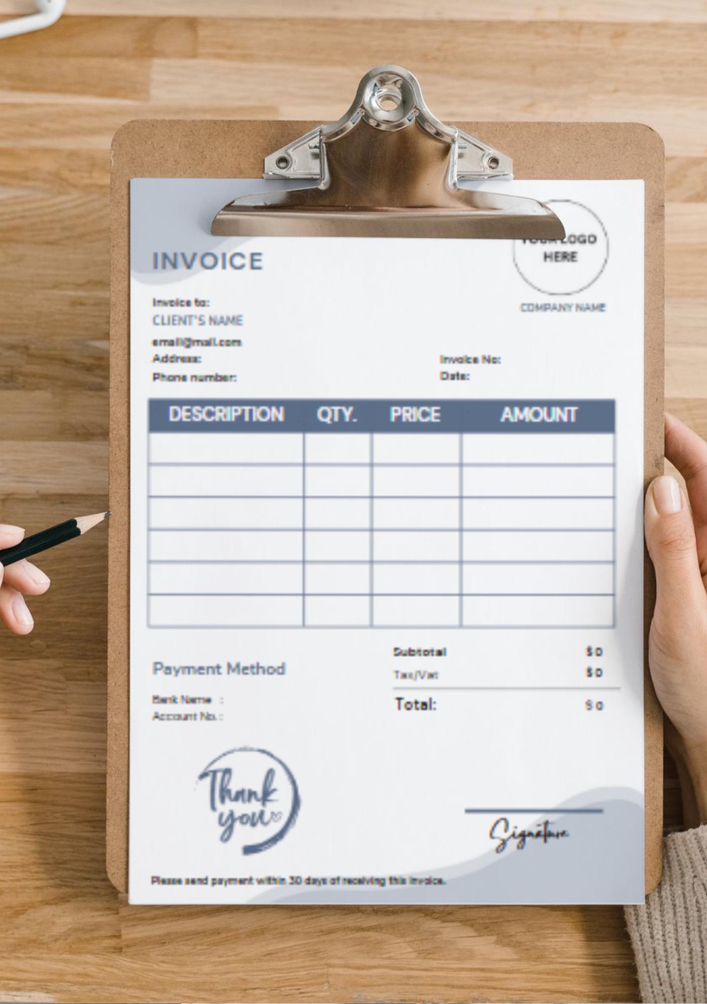 Invoice, Acknowledgment Receipts - 2 Types (one With Both on A Single ...