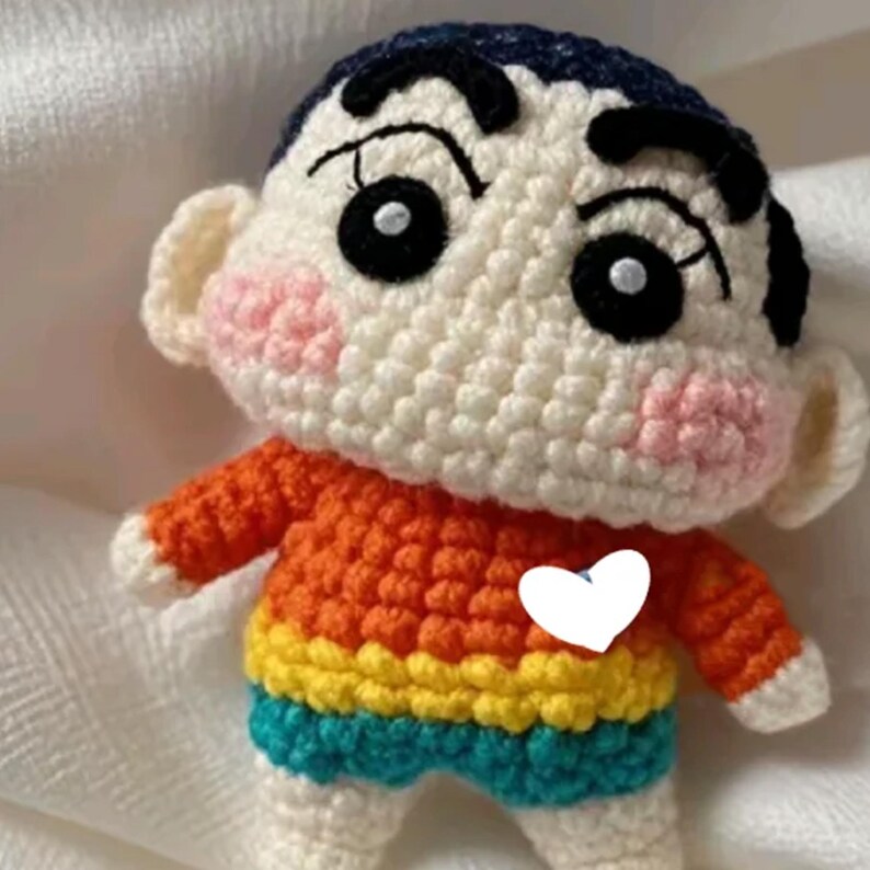 Crochet Crayon Shin-chan Pattern PDF | DIY Amigurumi Tutorial | Cute ...