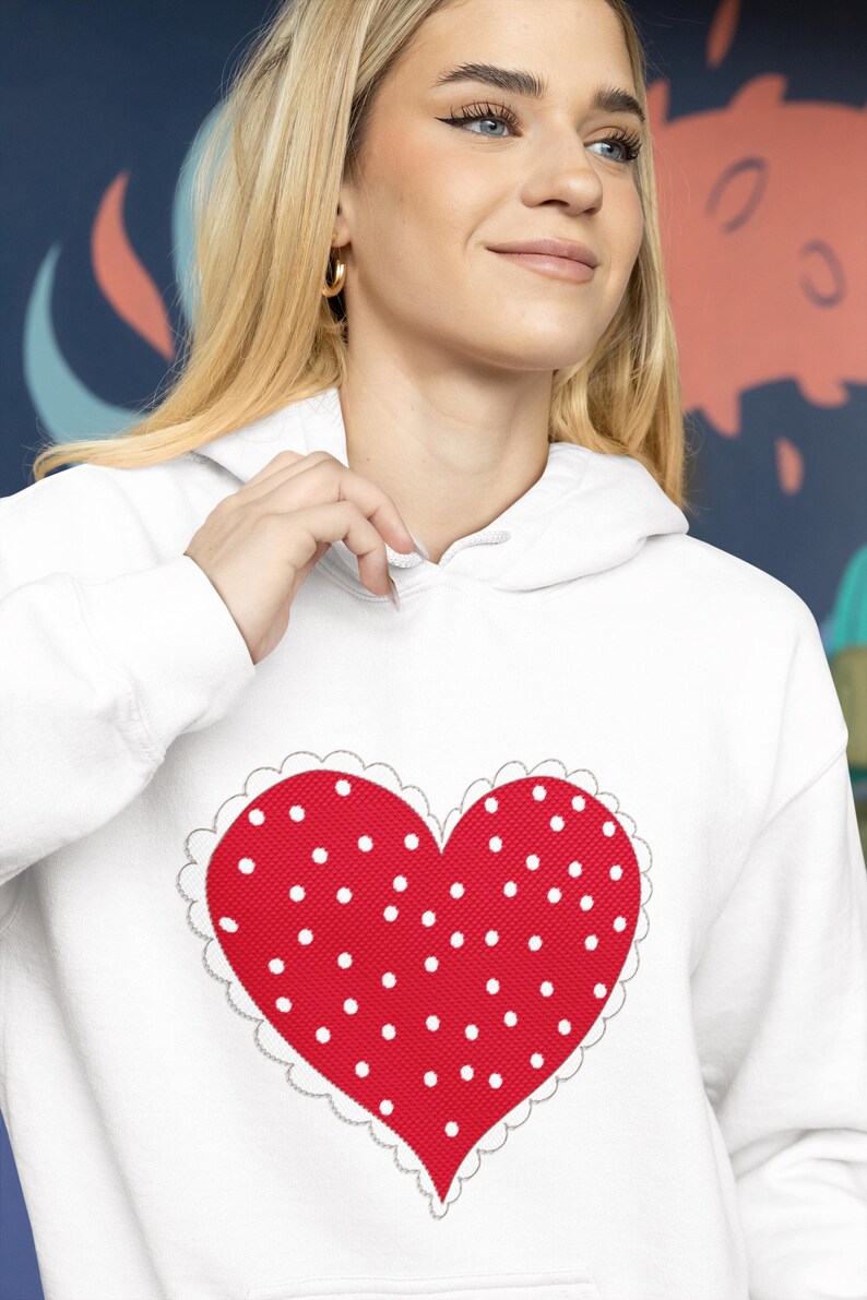 Red Polka Dot Heart SVG Png,red Dot Heart Clipart Svg,valentines Red ...