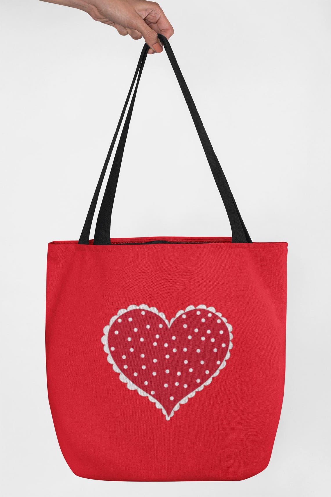 Red Polka Dot Heart SVG Png,red Dot Heart Clipart Svg,valentines Red ...