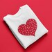 Red Polka Dot Heart SVG Png,red Dot Heart Clipart Svg,valentines Red ...